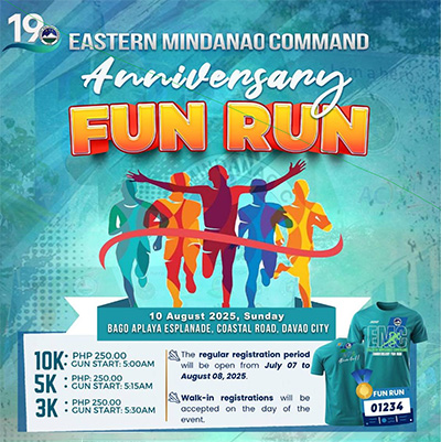 Eastern Mindanao Command 19th Anniversary Fun Run | Running Events ...